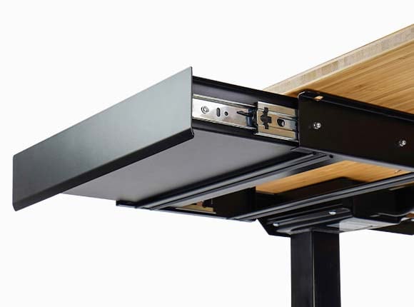 Under desk shelves store